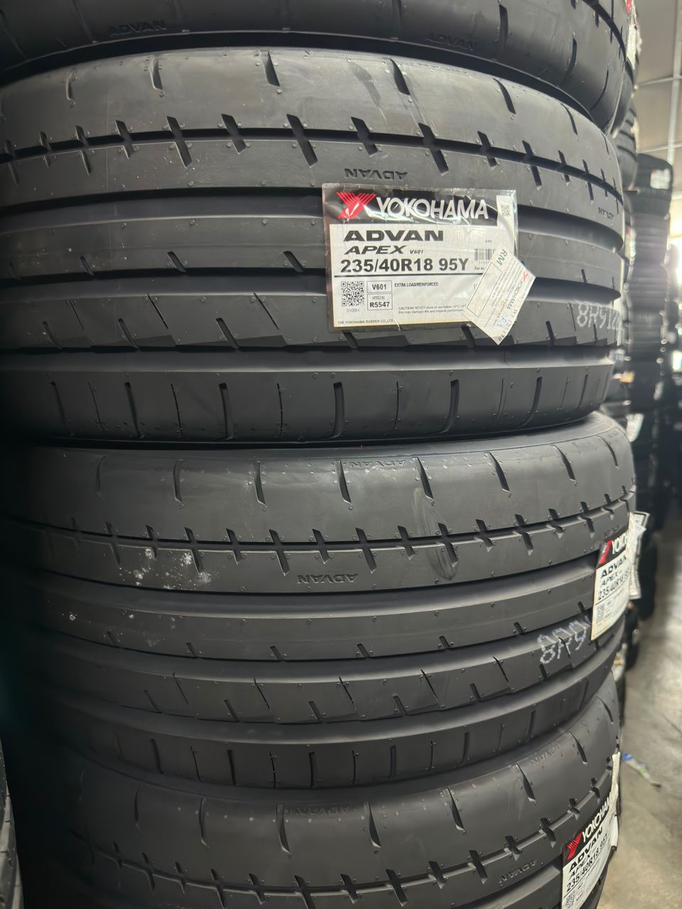 (MADE IN JAPAN) Yokohama Advan APEX V601 Ultra High Performance Street ...