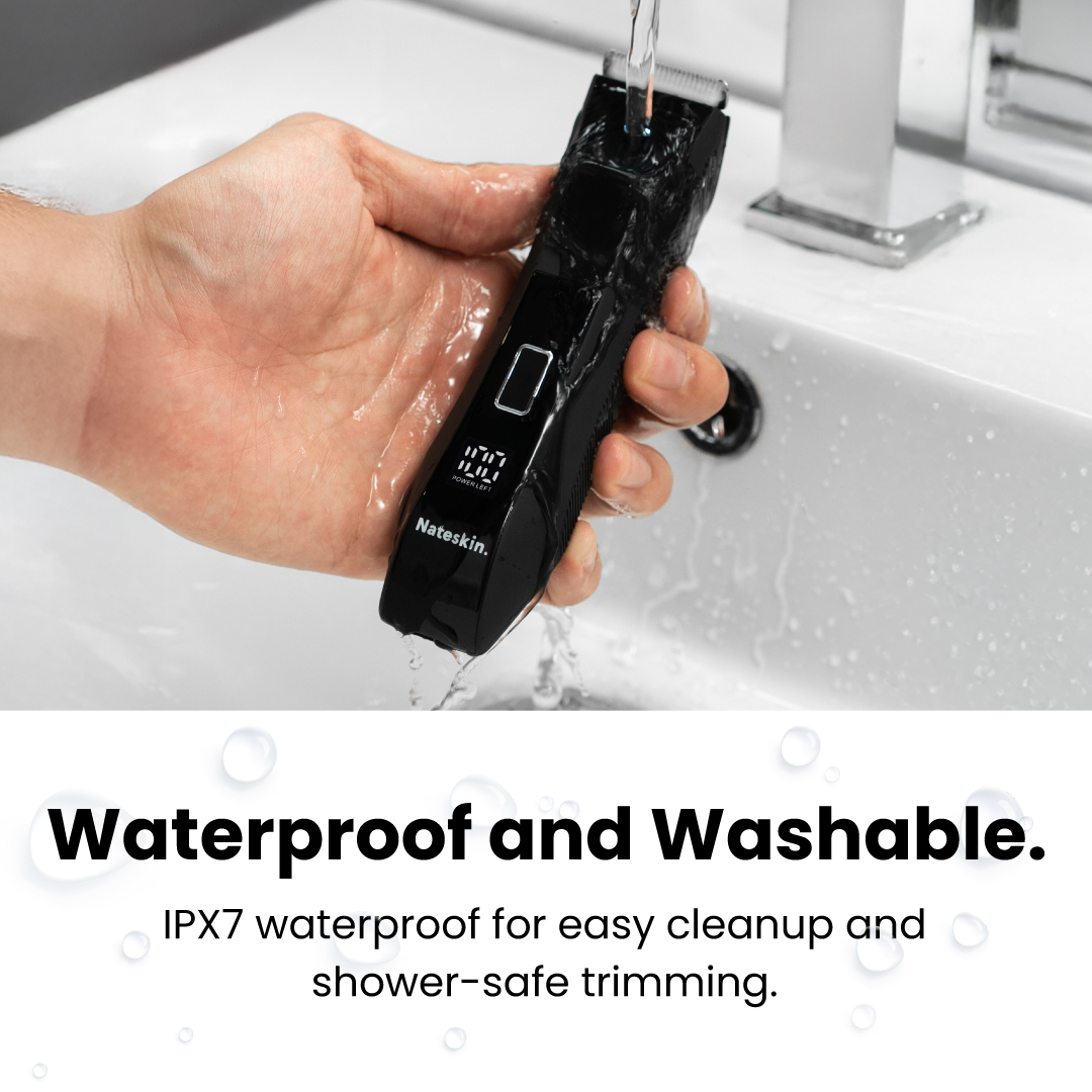 Nateskin Bush Trimmer 3.0: 2-in-1 Electric Body and Groin Shaver No ...