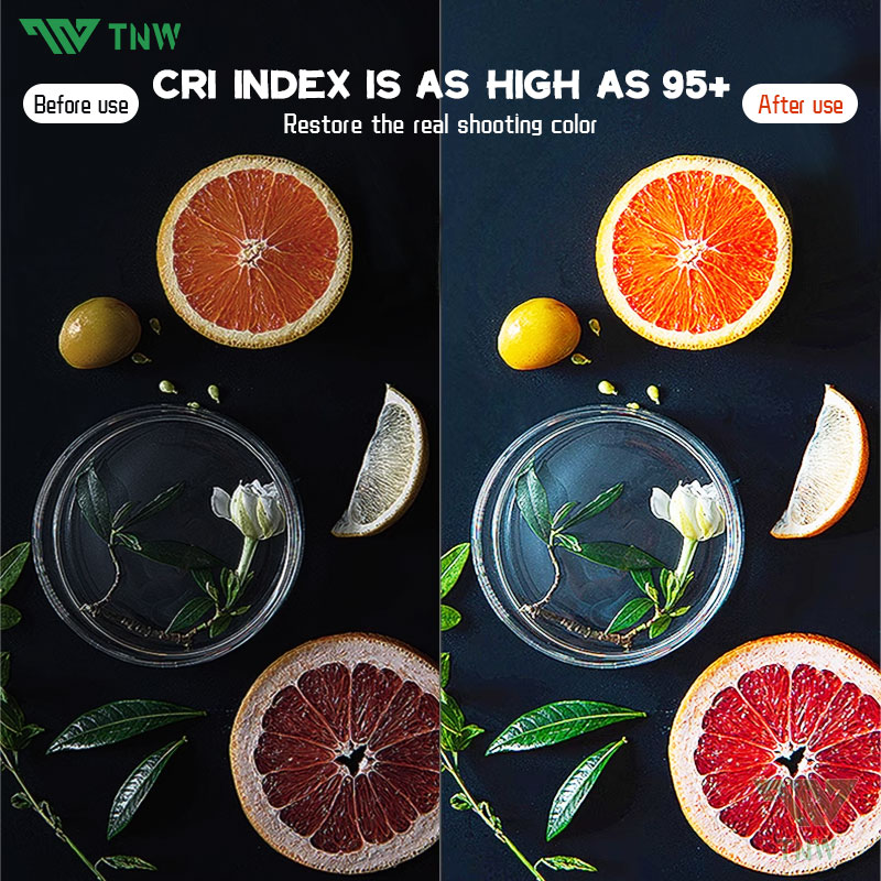 TNW D25 Mini LED Video Light Adjustable Portable Fill Light Dimmable ...