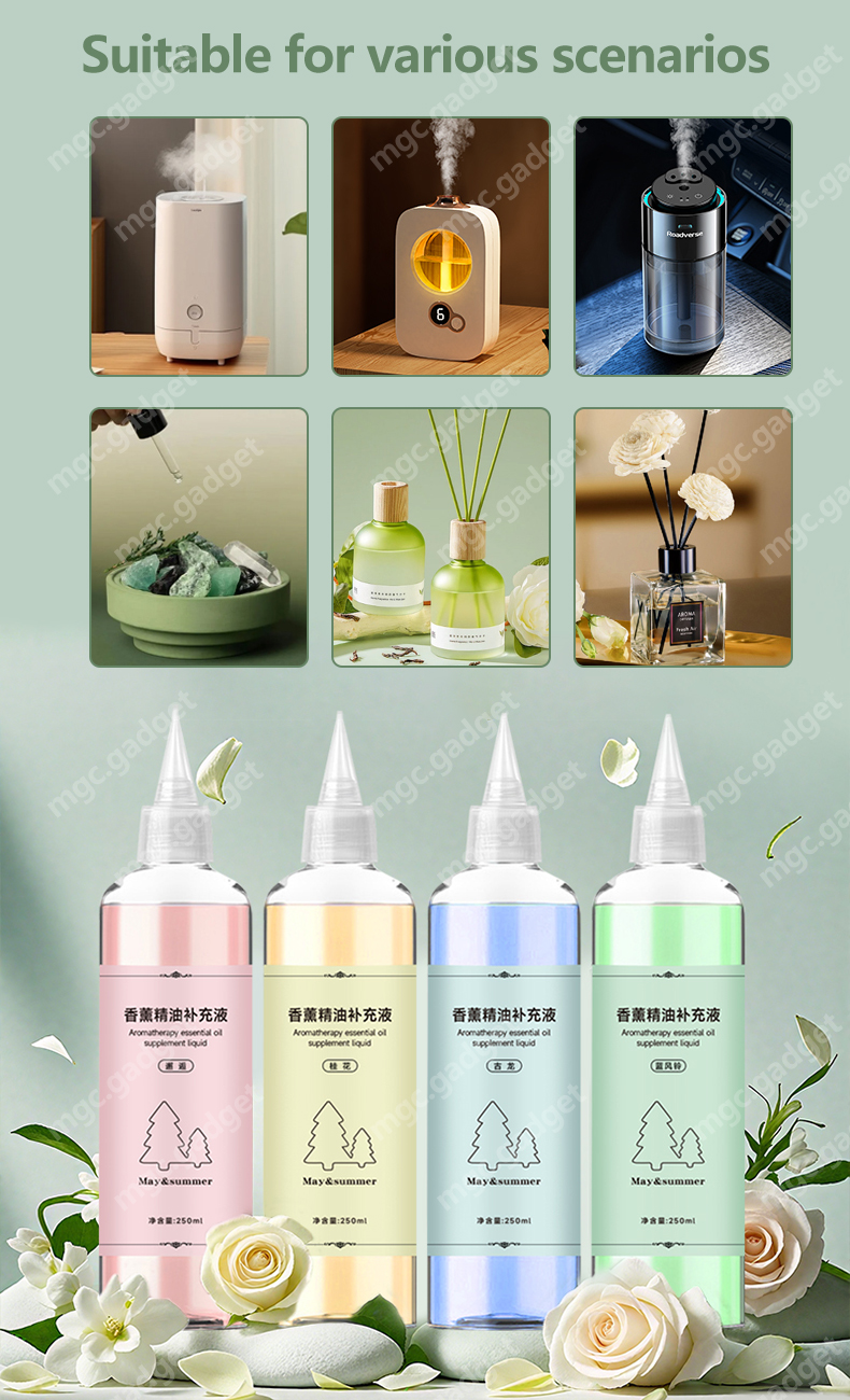 500ml Aromatherapy Refill Essential Oil Aroma Diffuser Refill Liquid ...