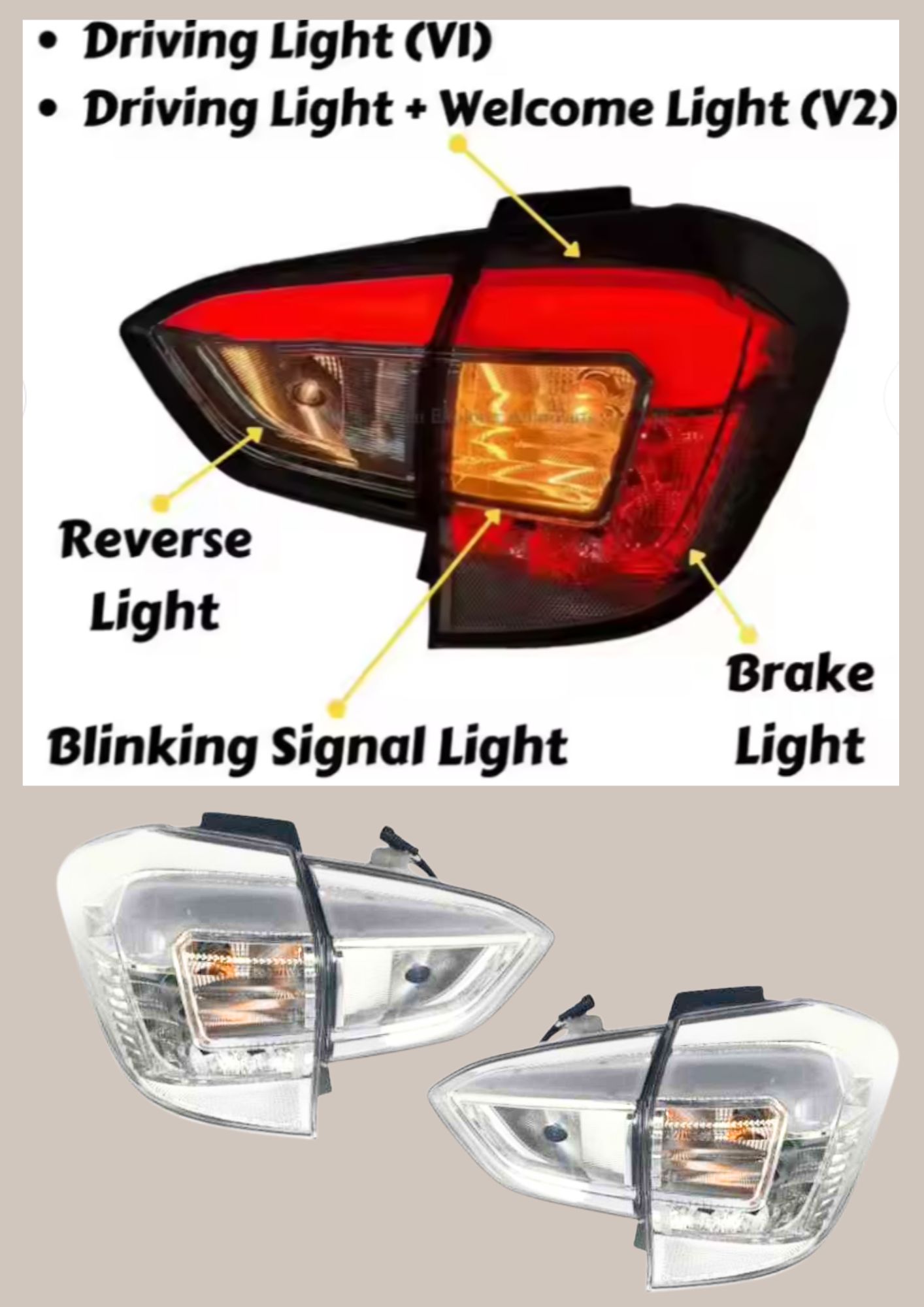 Perodua Myvi 2018-2025 Albino V2 MK7 Dynamic Led Tail Lamp Taillamp ...