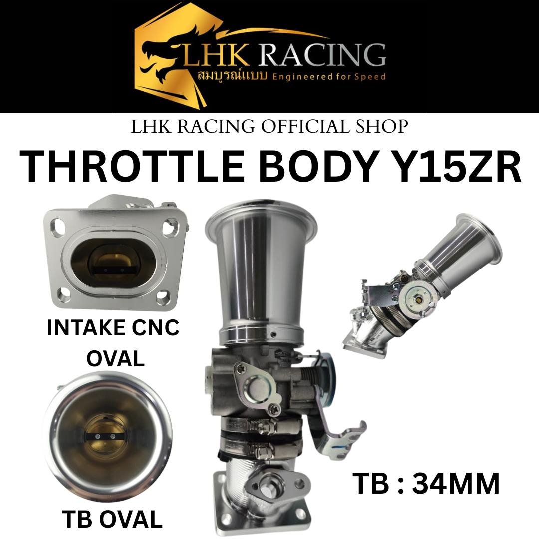 LHK RACING THROTTLE BODY Y15ZR INTAKE CNC WITH TRUMPET | Shopee Malaysia