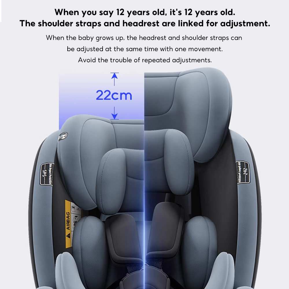 Baby Car Seat with Support Legs Newborn to 12 Years Old ECE Certied Car ...
