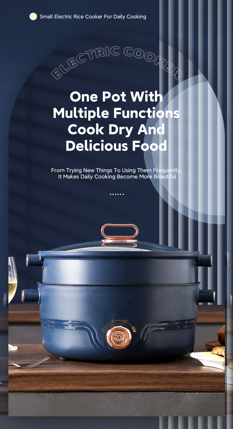 5L Electric Cooker With Steamer 电煮锅 28CM Non-Stick Rice Cooker ...