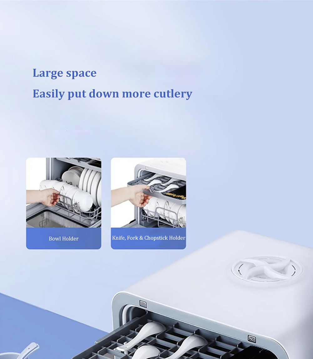 Dishwasher desktop household fully automatic free installation with ...