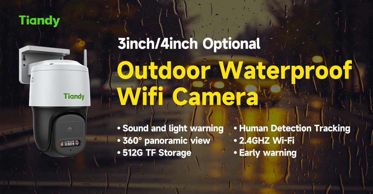 Tiandy H334S 3MP Outdoor PT CCTV Security Camera | Full Color Night ...