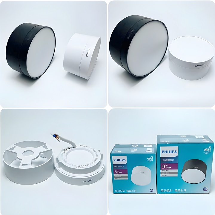 PHILIPS DL212 LED 5W~9W Ceiling Surface Downlight 4'inch Black /White ...