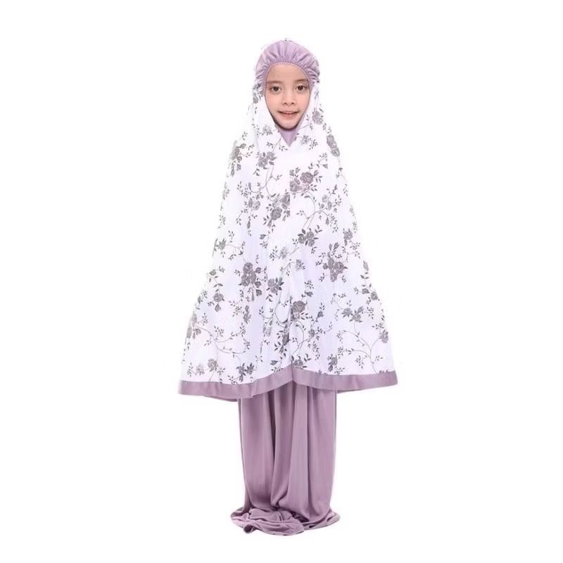 Telekung Bunga Printed Dewasa / kanak-kanak Telekung Kids Telekung ...