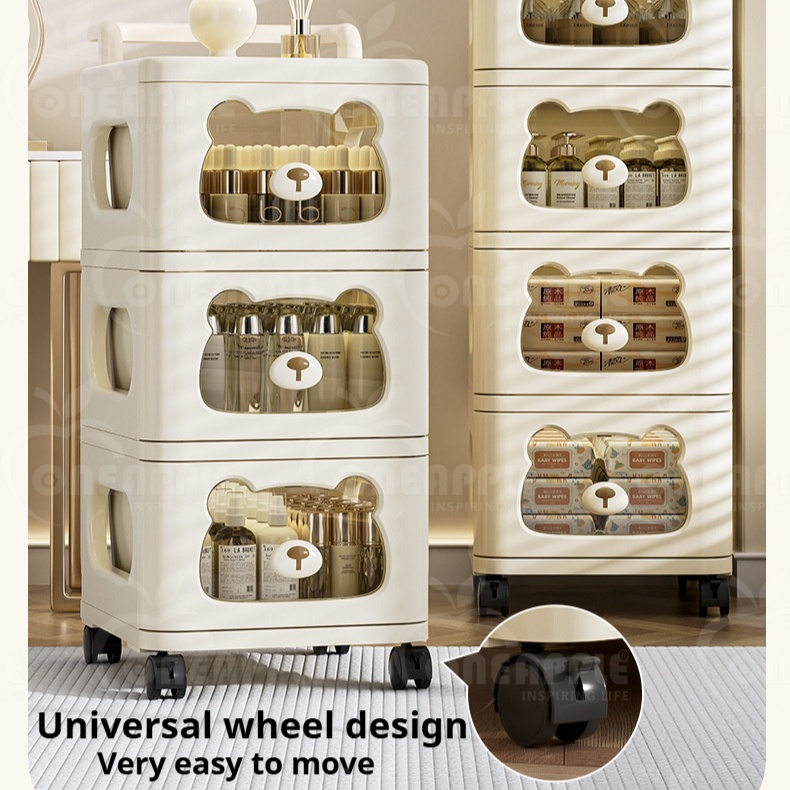 【🧸Cute Combo Drawer】ONEAPPLE Toy Storage Rack ,Snack Cart, Rak Barang ...