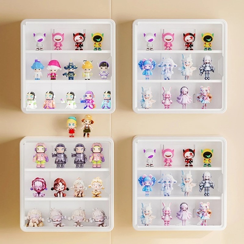 Acrylic Blind Box Display Case Magnetic Wall Mount Stackable for ...