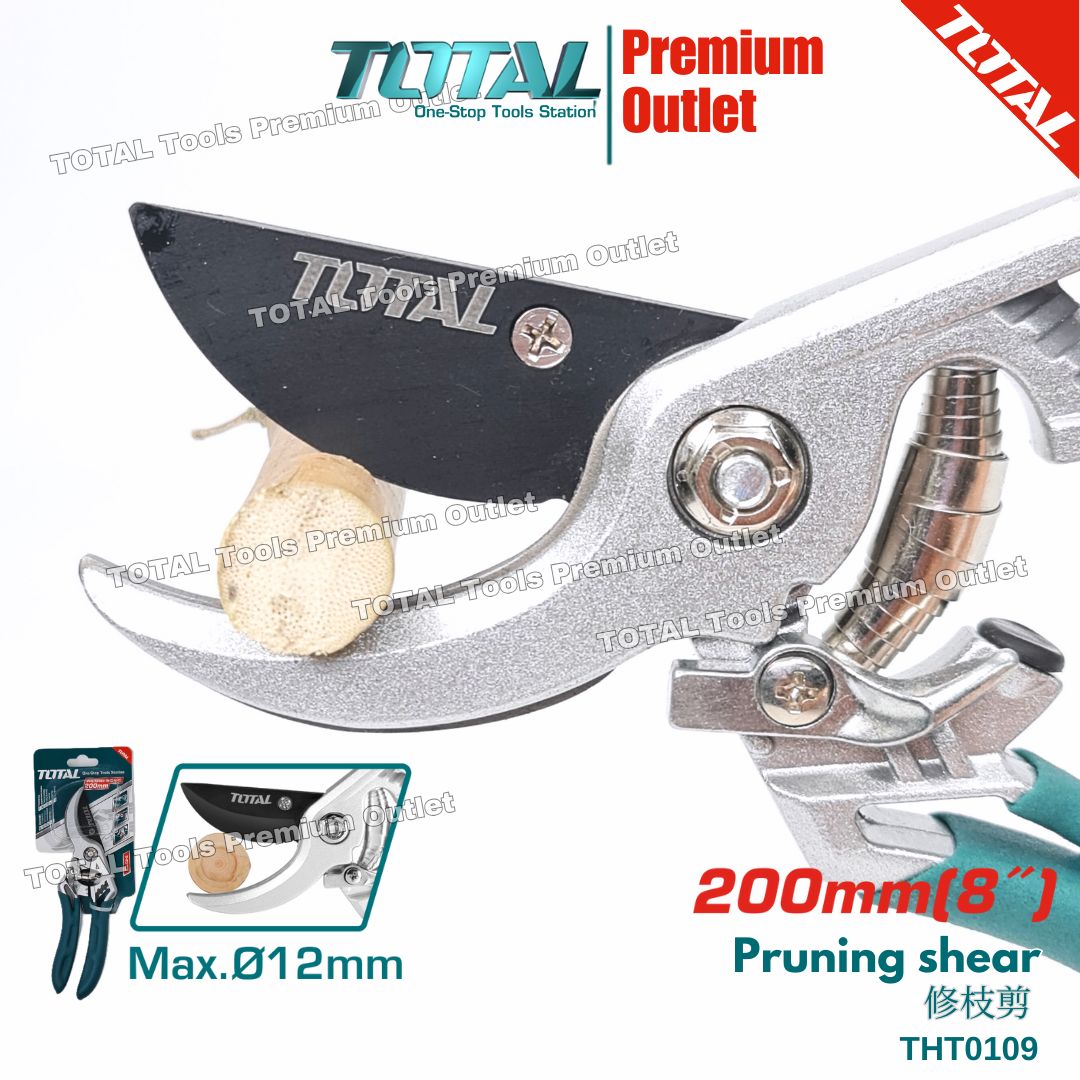 TOTAL Tools 8"/200mm Pruning shear SK5 修枝剪 - THT0109 | Shopee Malaysia