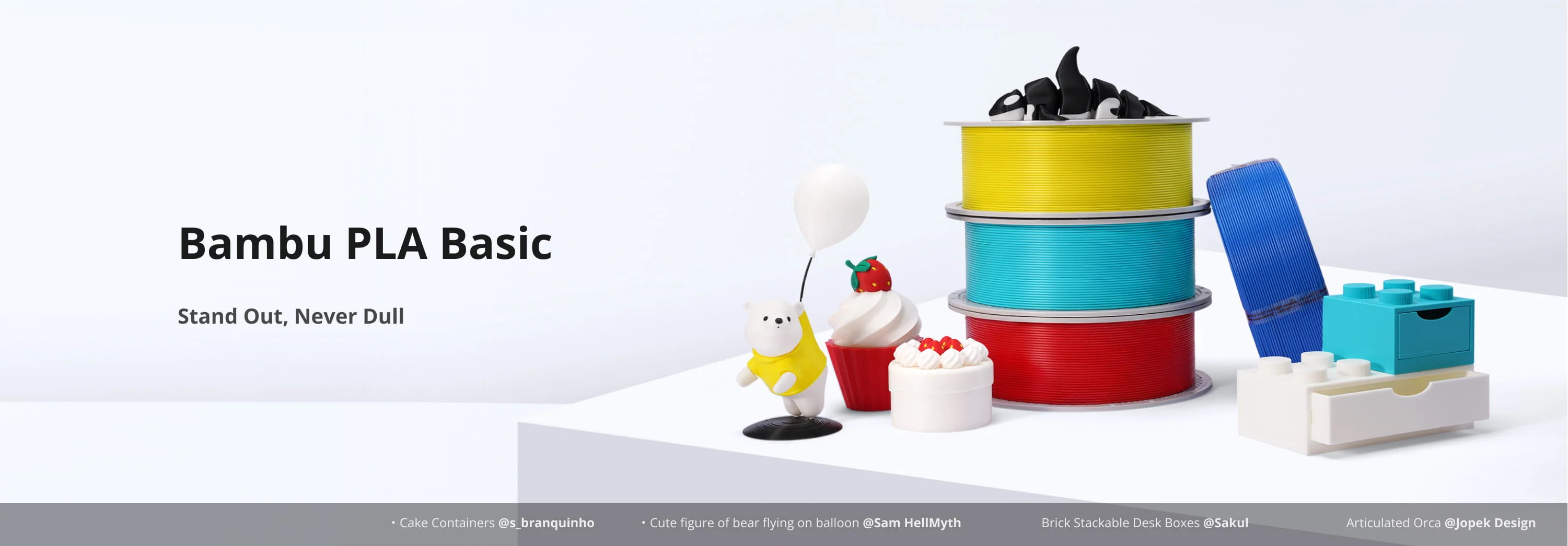 Bambu Lab 3D Printer Refill Filament PLA Basic Eco Friendly with RFID ...