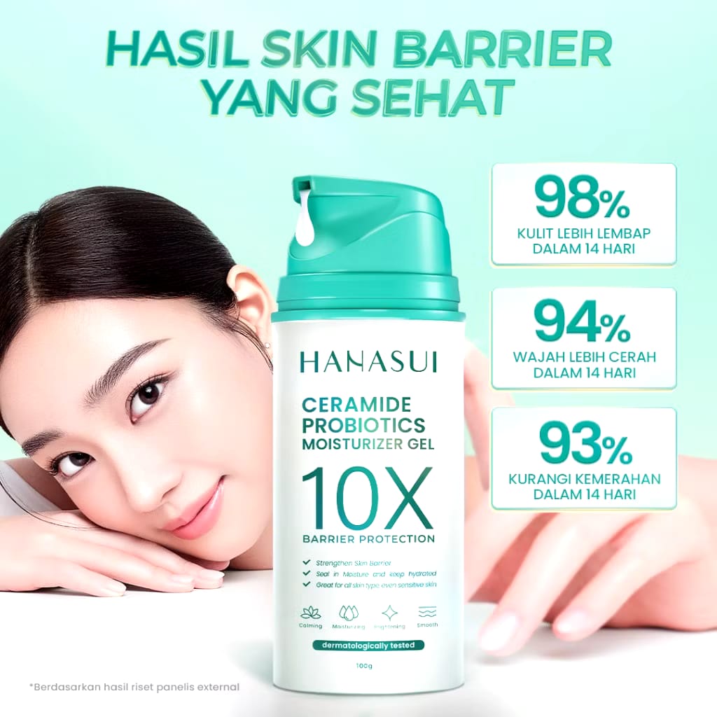 Hanasui Ceramide Probiotics Moisturizer Gel | Light Moist Moisturizer ...