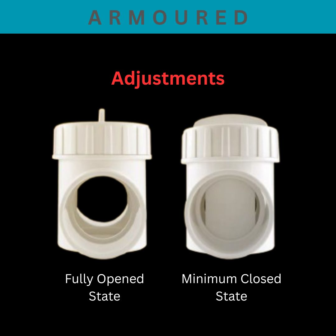 Aquarium PVC Flow Control Valve Fine Adjustment Noise Reduction Injap ...