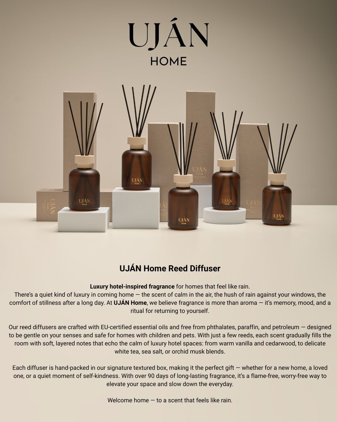 UJAN HOME Reed Diffuser 200ml Hotel Luxury Scent | Shopee Malaysia