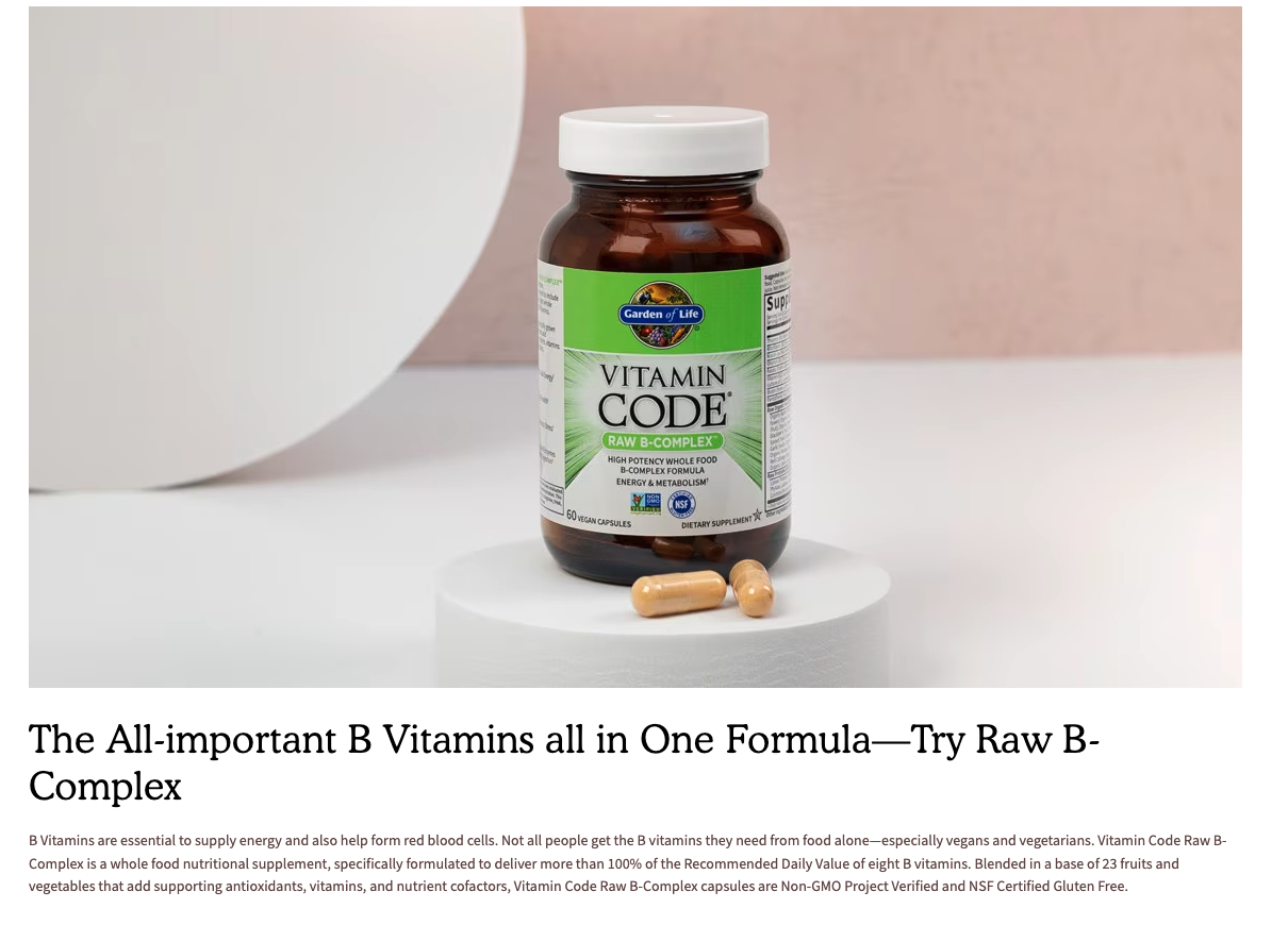 Garden of Life Vitamin Code Multivitamin for Women | Men | Raw B ...