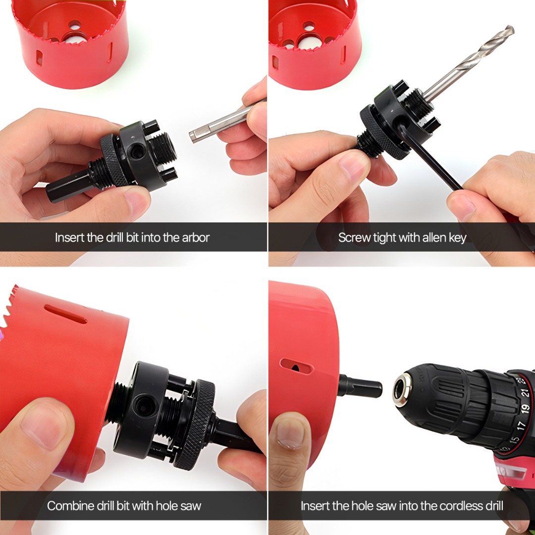 TUNEZ M42 Hole Saw 16MM-170MM Bi-Metal Saw Tip Drill Bit Hole Cutter ...
