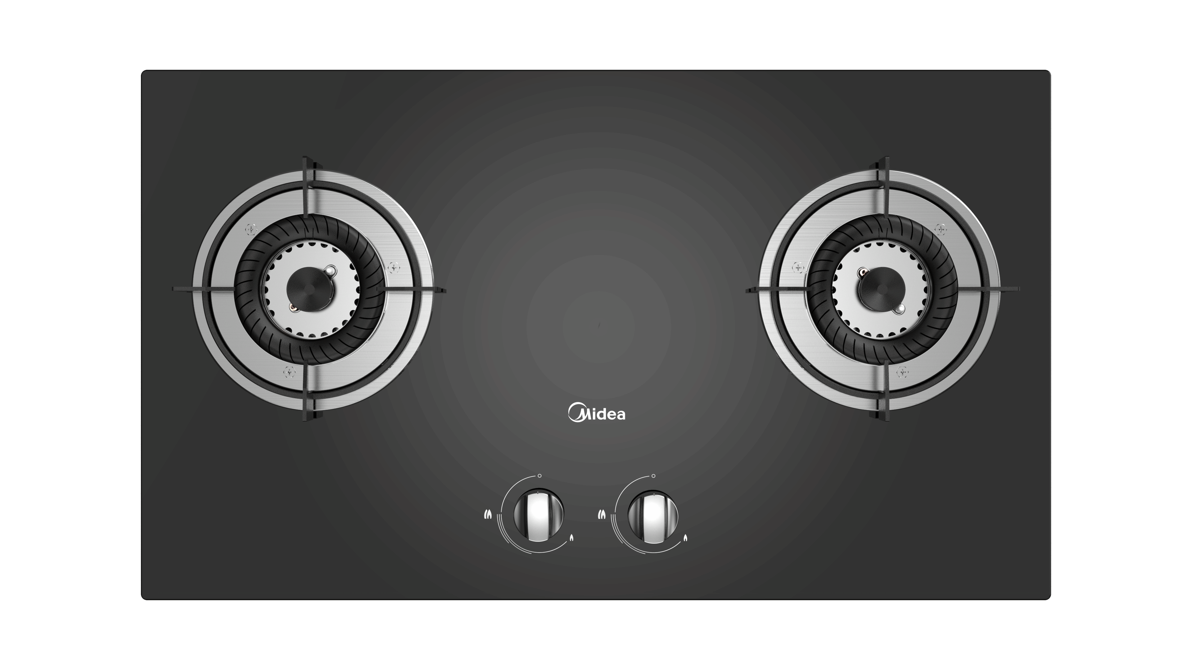 MIDEA 5.2KW Glass Cooker Gas Double Hob With Safety Device Sensor | MGH ...