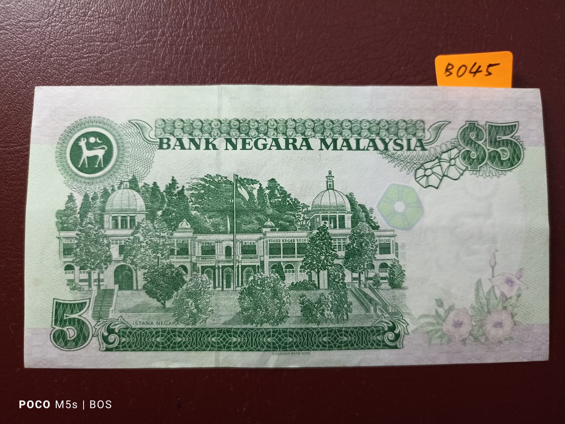 Malaysia Wang Kertas Lama Siri 7 Lima Ringgit 【 7th Series RM5 Banknote ...