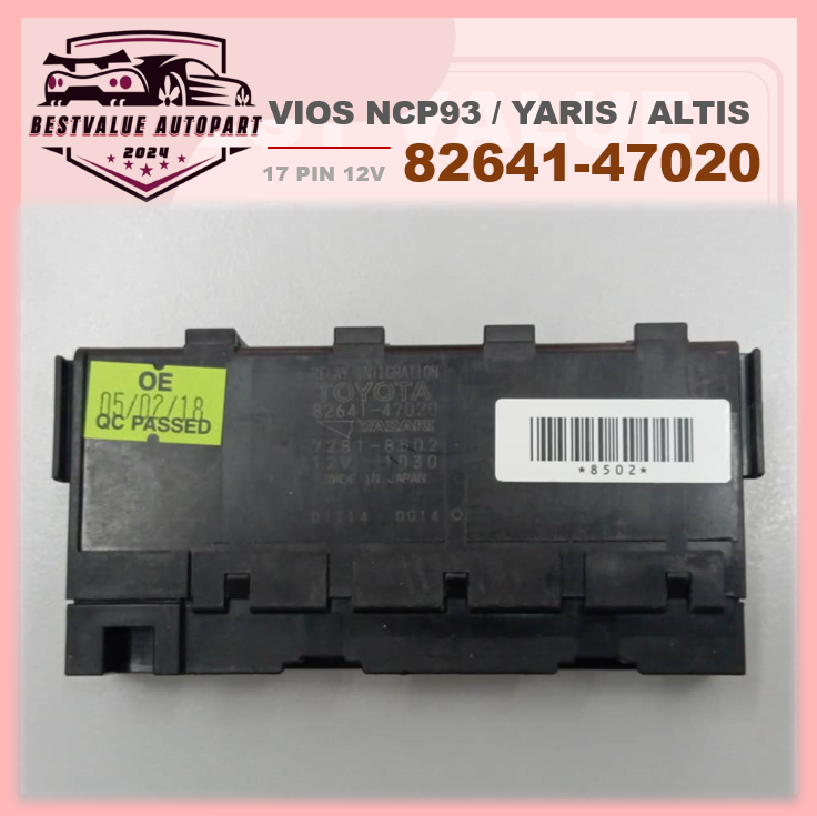 TOYOTA VIOS NCP93 WISH CAMRY YARIS ALTIS C BODY RELAY INTEGRATION RELAY ...