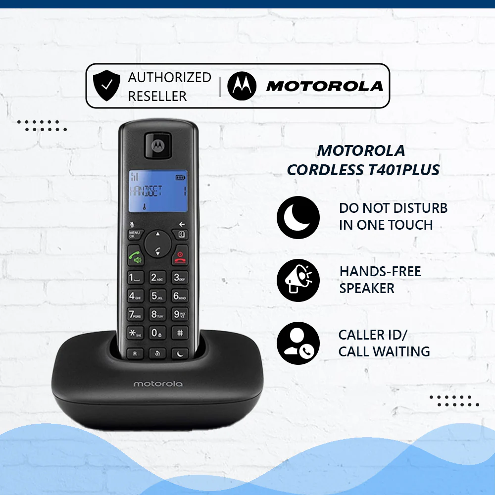 Motorola T401 Digital Cordless Telephone (Dect Phone/Home Phone/Office ...
