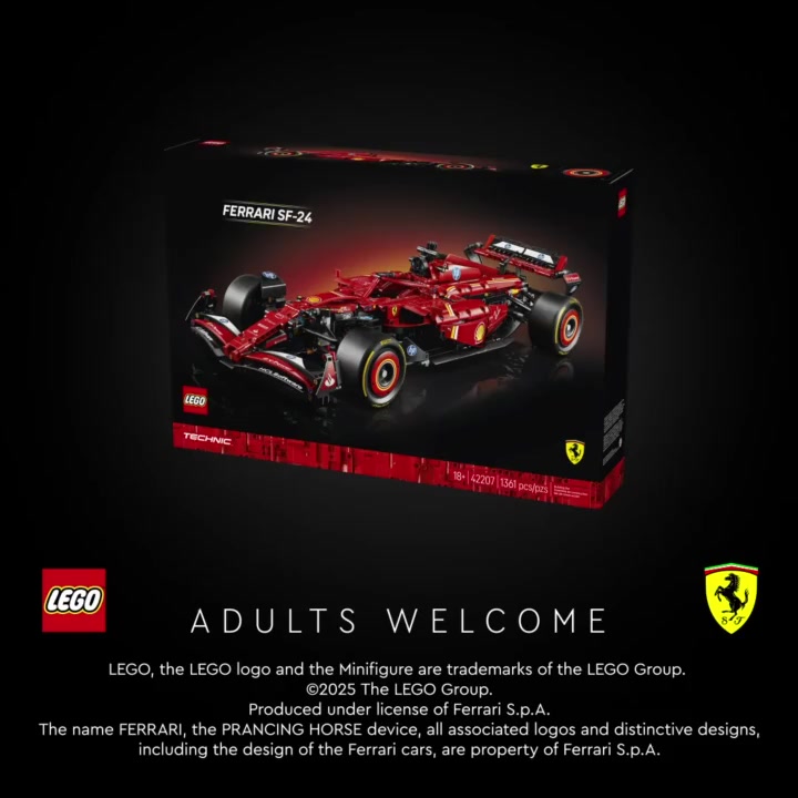 Building Block F1 Ferrari SF-24 Building Block DIY Mercedes Amg Technic ...