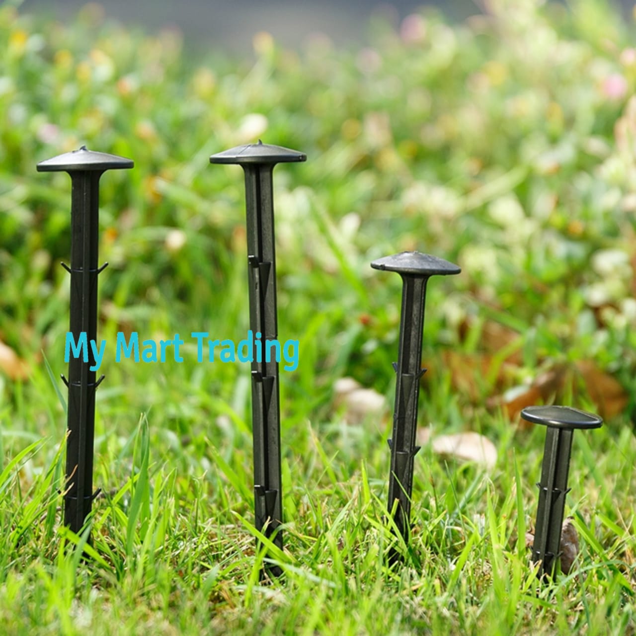 11/16cm Paku Weedmat Penutup Tanah Black Plastic Weedmat Nail Pin Weed ...