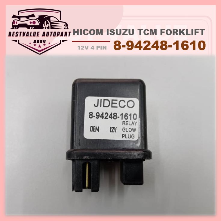 JIDECO RELAY GLOW PLUG 12V 24V HICOM ISUZU NHR HPR TCM FORKLIFT FORD ...