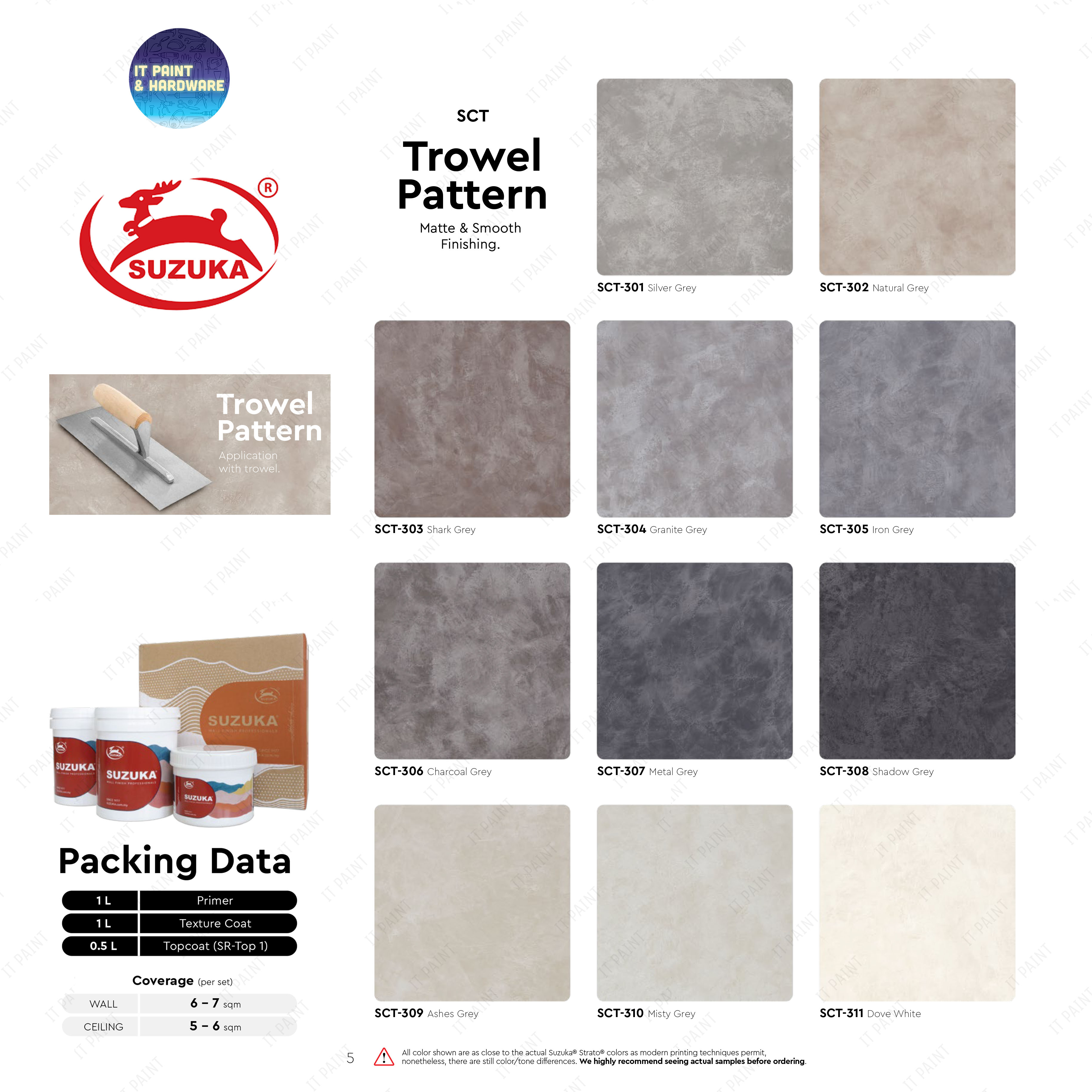 [SCT] 2.5L SET Suzuka Texture Paint SCT Strato Cement Texture Features ...