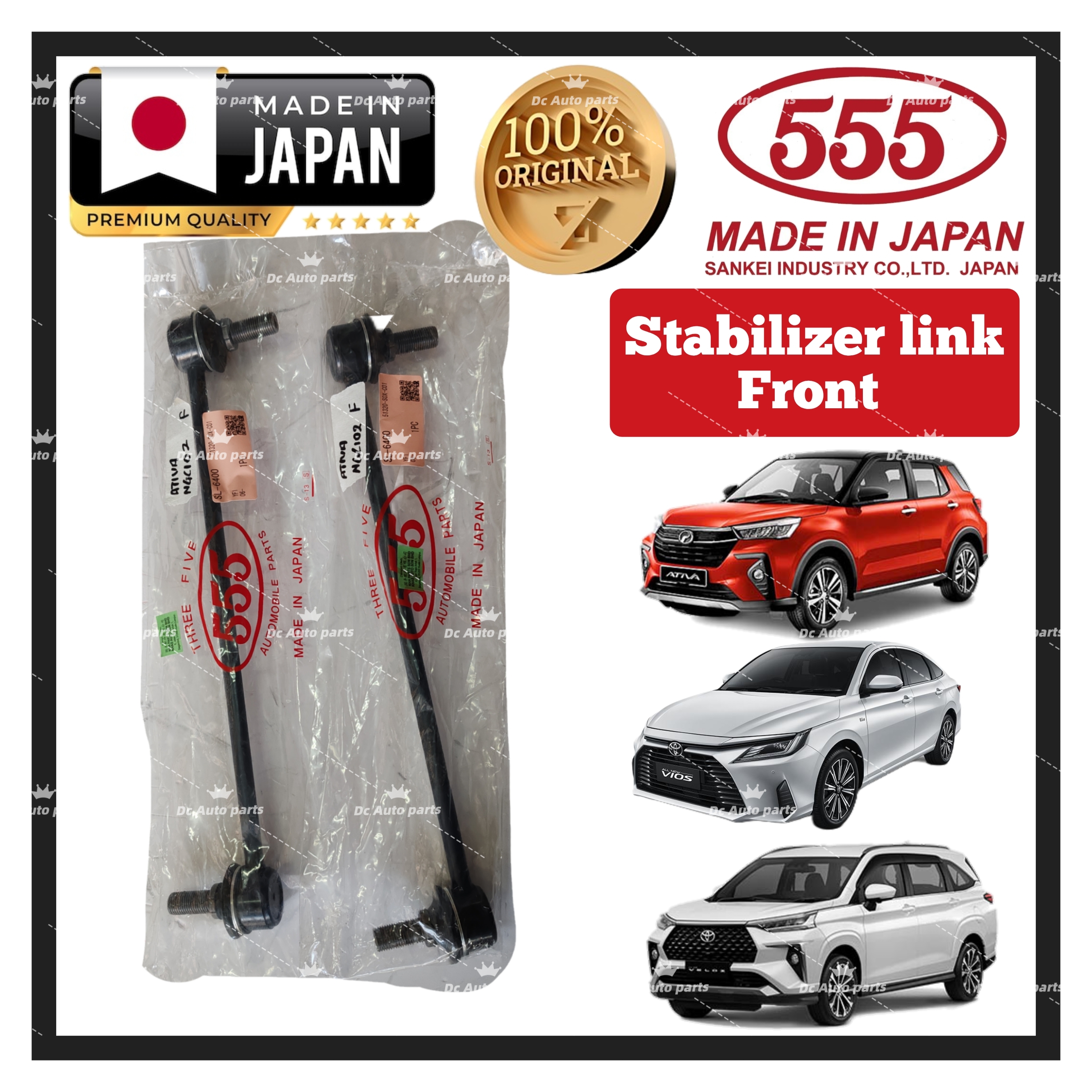 ORIGINAL 555 FRONT STABILIZER LINK ABS TOYOTA VIOS NGC102 VELOZ PERODUA ...