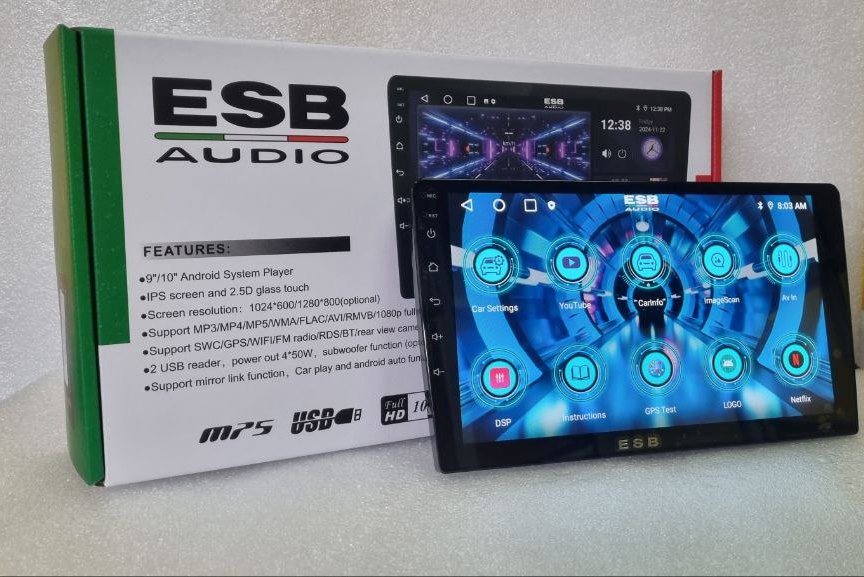 [2+32G][3+32G] ESB ITALY 9"/10" Car Android Touch Screen Monitor Player ...