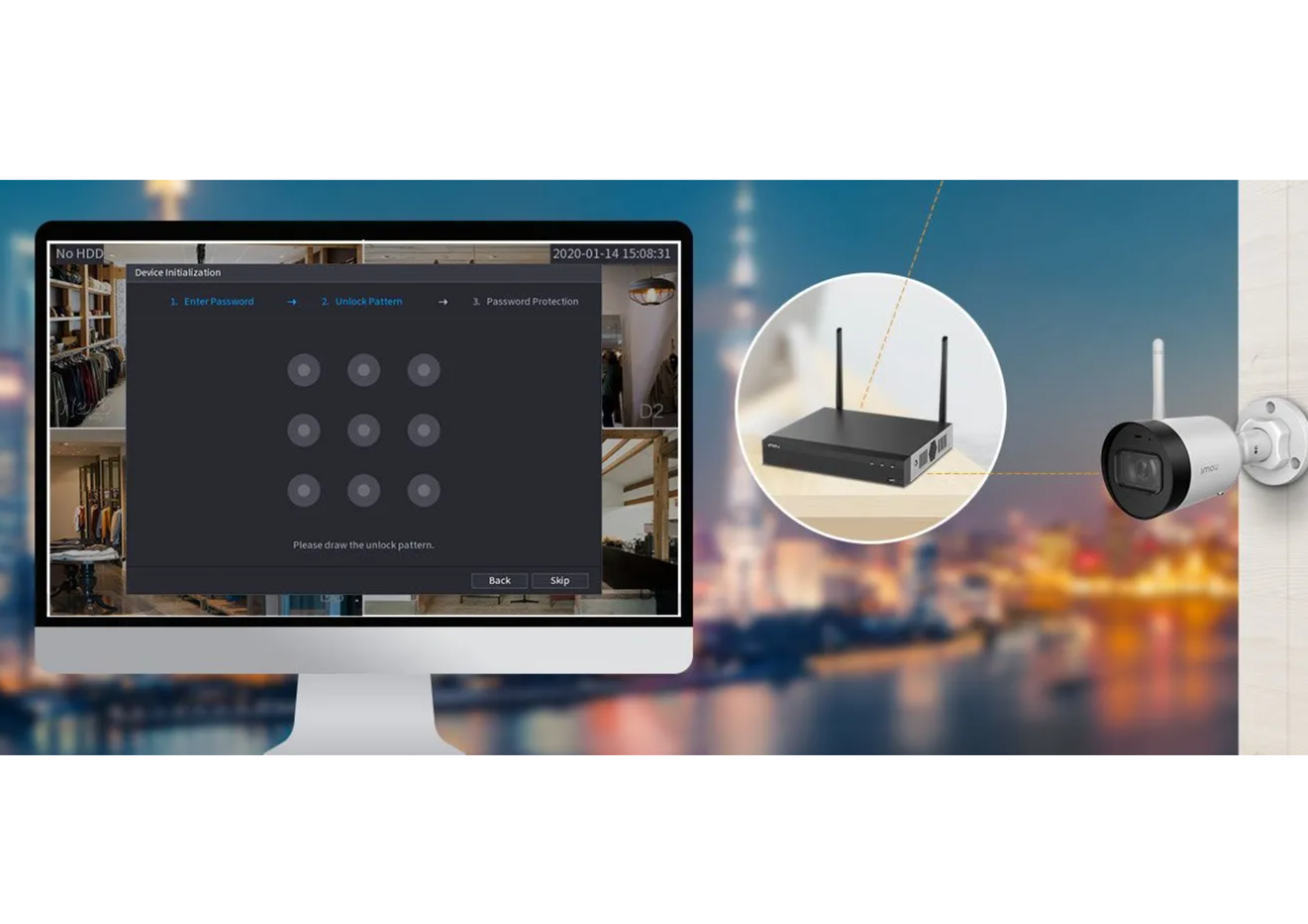 Imou 8ch 8 Channel 4MP Lite 2 Megapixel Wifi Wireless 2 Antenna 1 Hdd ...