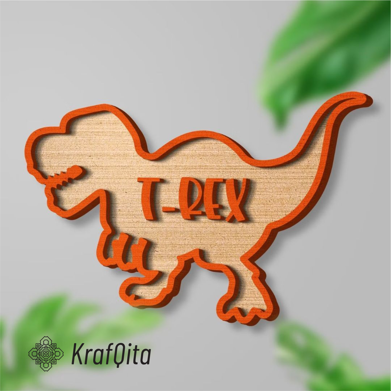 Tyrannosaurus-Rex (T-Rex) Dinosaur door sign, Hiasan Bilik Kanak-kanak ...