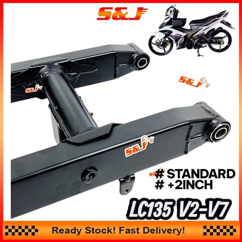 YAMAHA LC135 V2 - V7 LC5S 135LC SWING ARM SET STD + 2INCH ARM STANDARD ...
