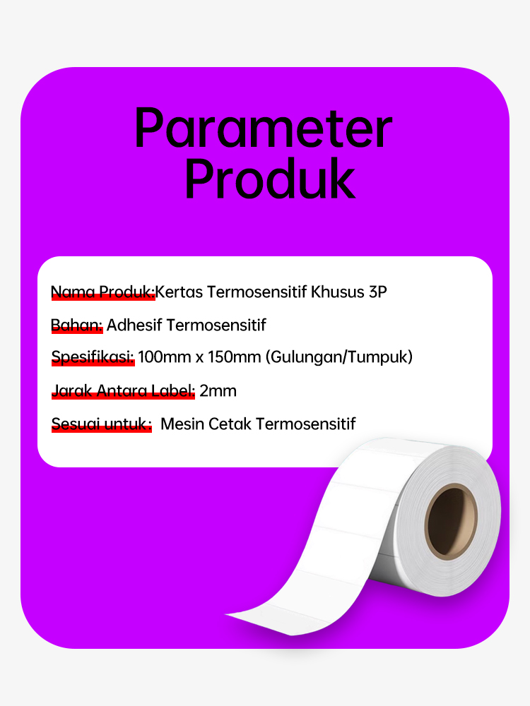 Thermal Paper Label Sticker A6 10cm x 15cm Thermal AWB Consignment Note ...