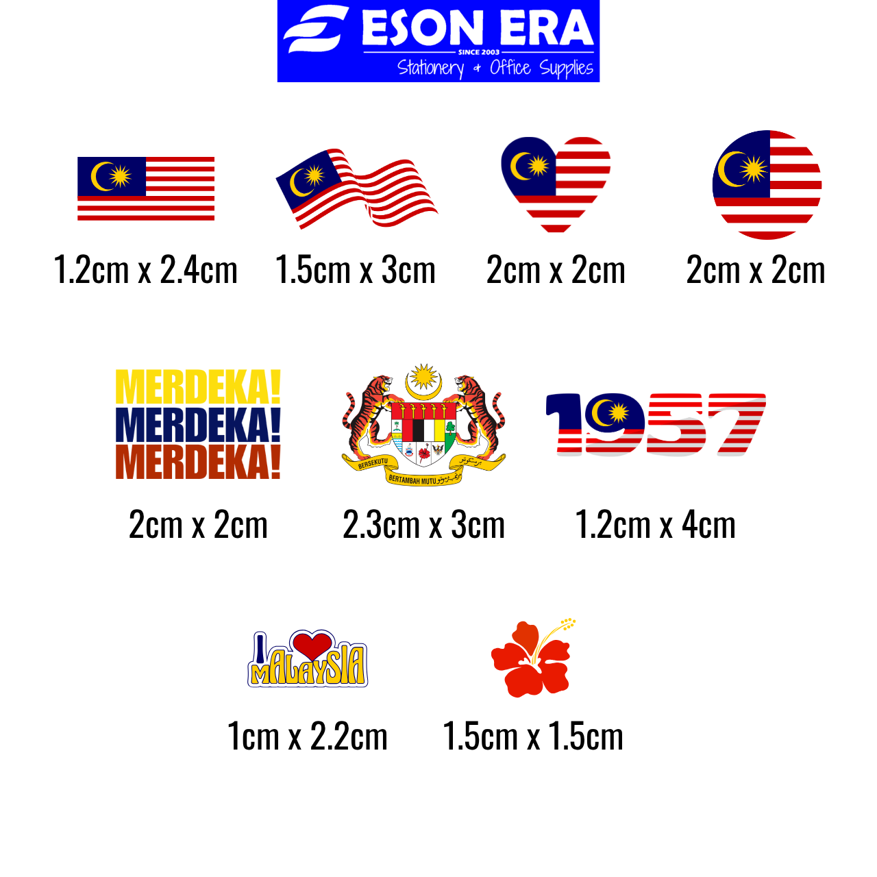 Sticker Malaysia Face Transparent Stiker Pipi Merdeka Waterproof ...