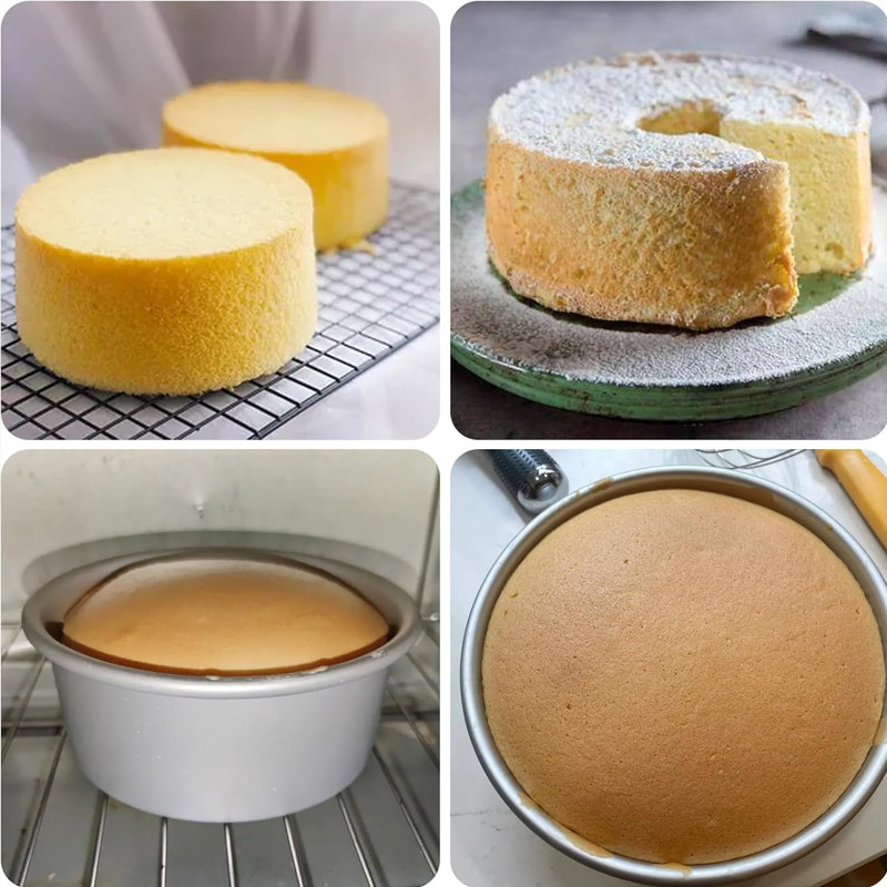 2/4/6/8 Inch Round Cake Mould with Removable Bottom Aluminum Alloy ...