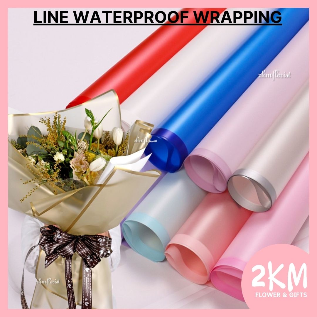 (20PCS) WL LINE Waterproof Flower Wrapping Paper Bouquet Gift Florist ...