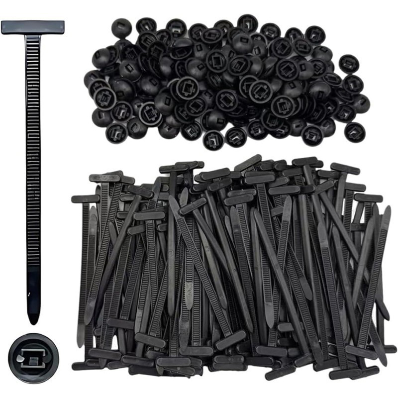100Pcs Nylon Universal Cable Tie/Buckle Cable Tie/Retainer Nylon Buckle ...