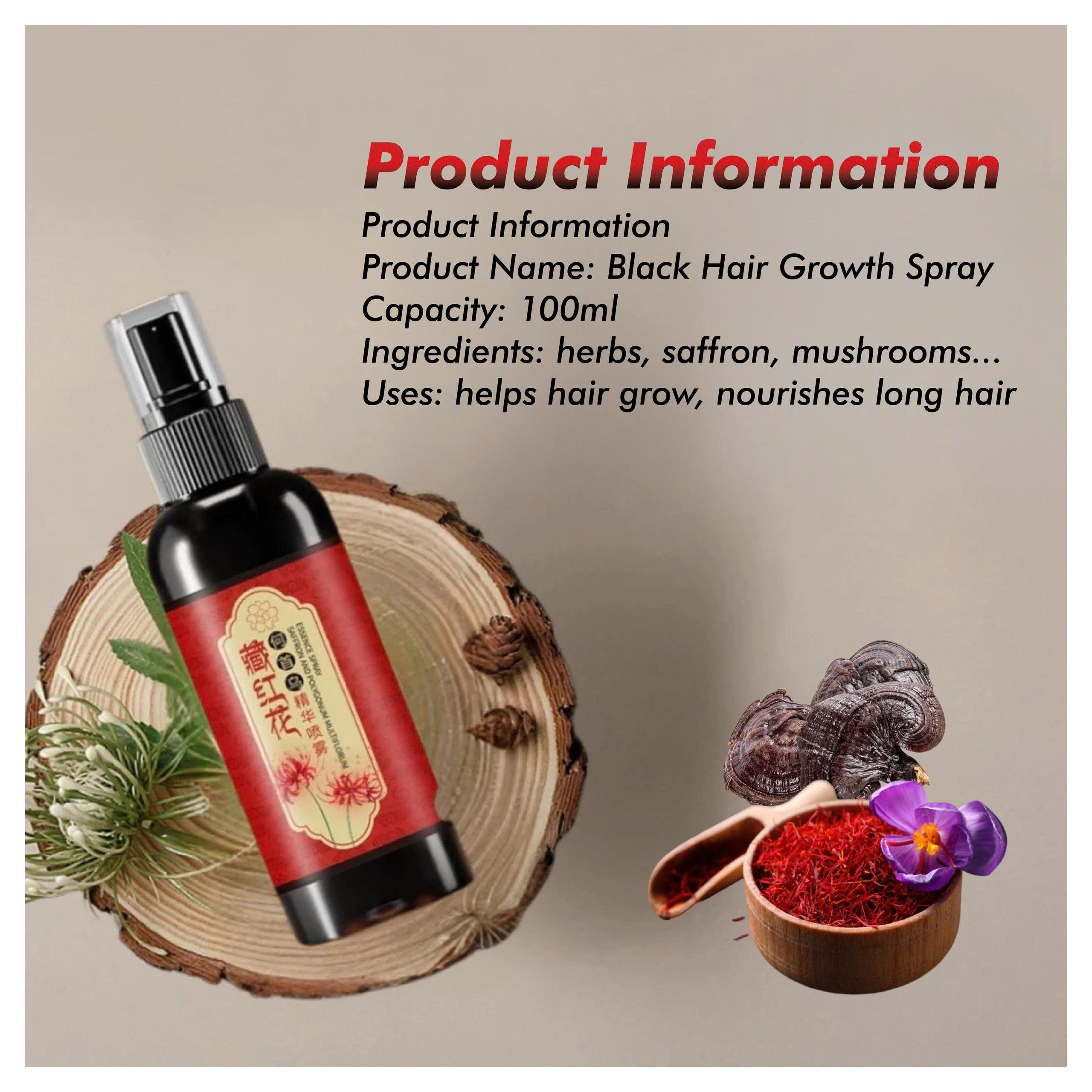 [Grey Hair No Longer Grows】Saffron Essence Spray from White to ...