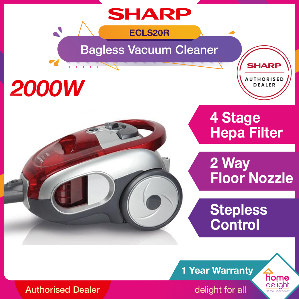 Sharp Vacuum Cleaner Bagless 1600W 1800W 2000W ECNS16R ECC1819R ECLS20R ...