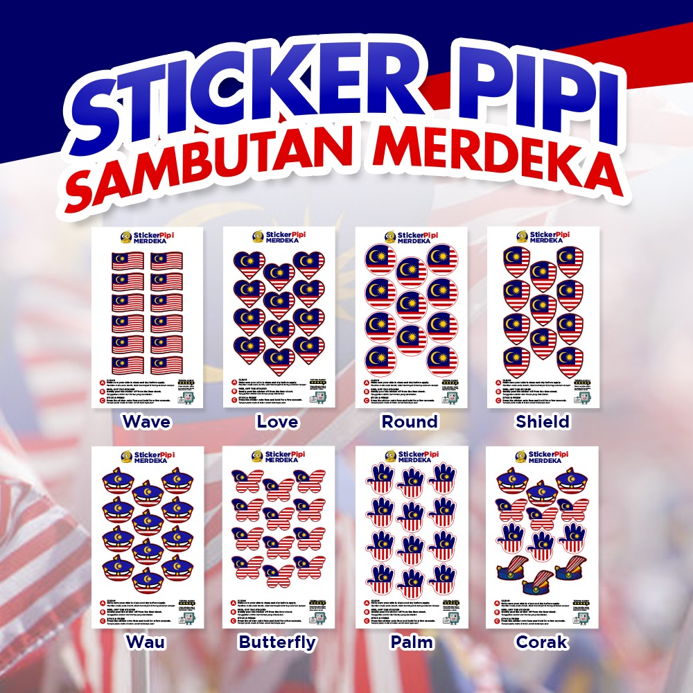 (12pcs) Sticker Pipi Merdeka, Stop Bullying & PS | Shopee Malaysia