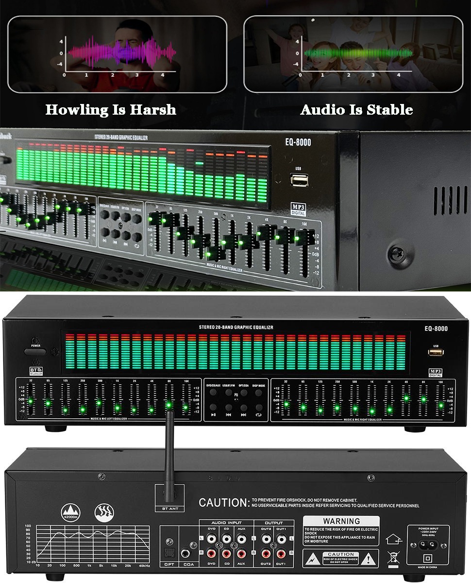Sunbuck 31-Band Audio Equalizer, Stereo Graphics Equalizer, Audio ...