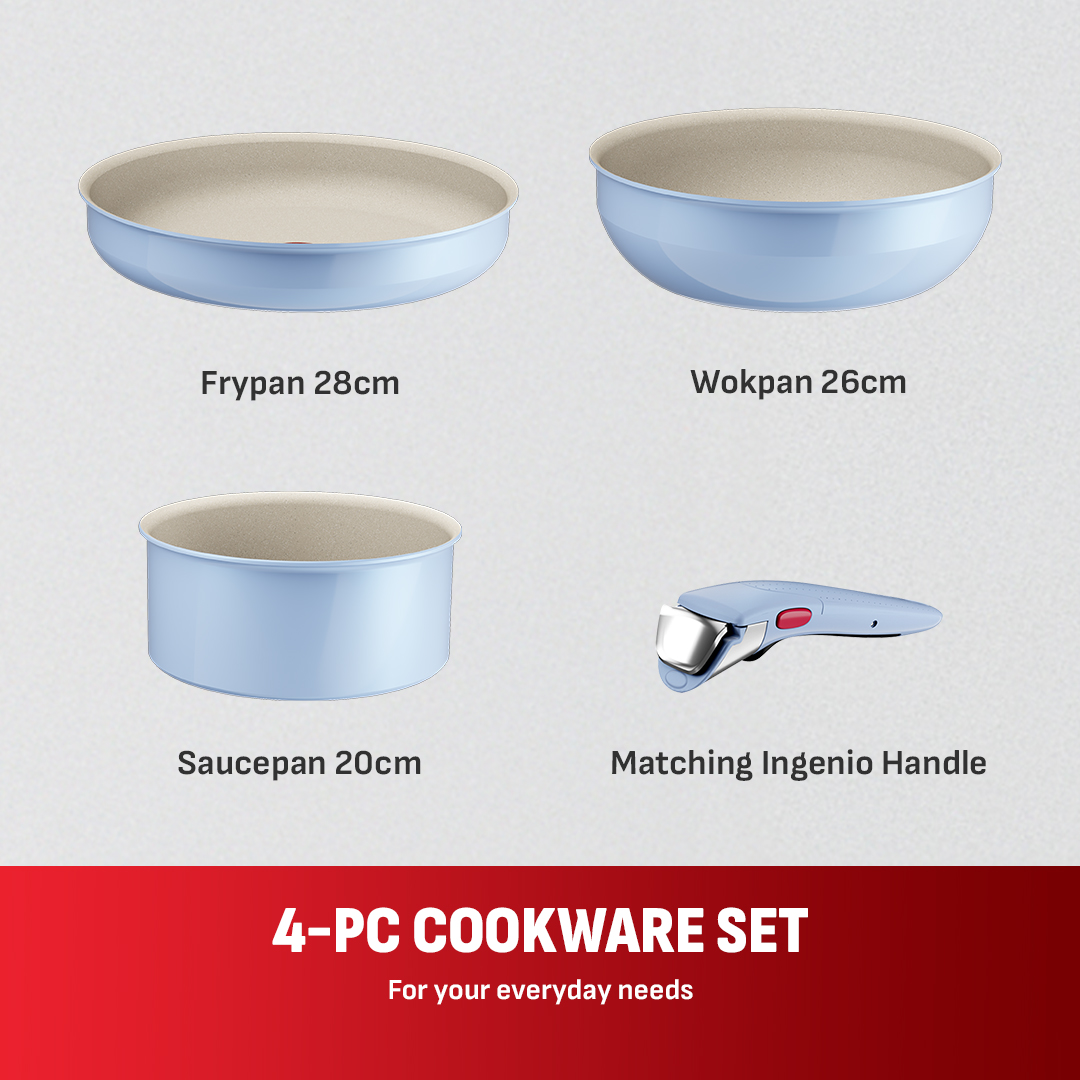 Tefal Ingenio Serenity 4pcs Set (Calm Blue) | Shopee Malaysia