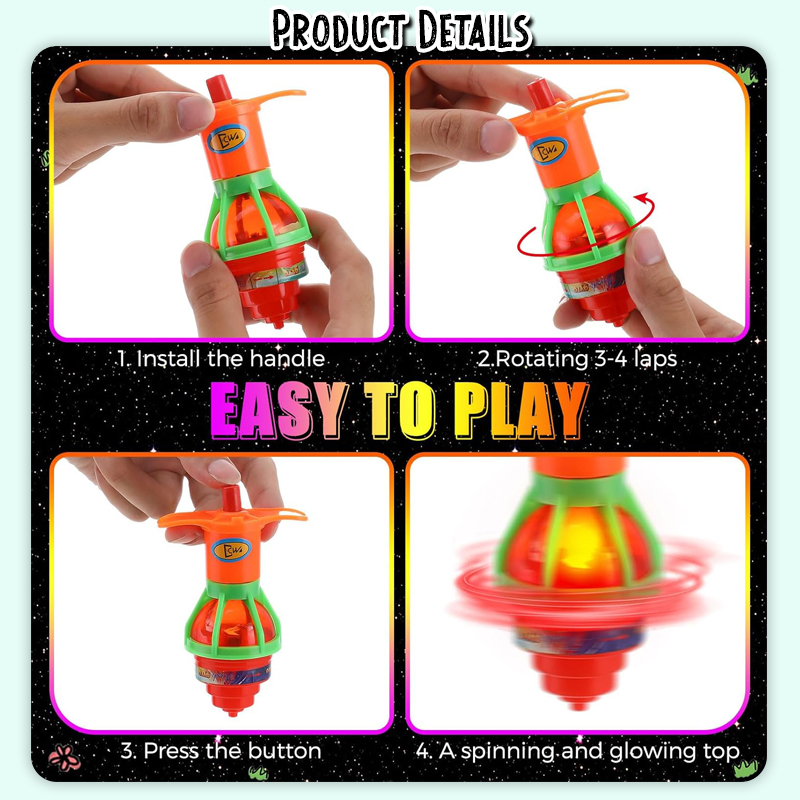 [Little B House ] LED Spinning Toy Gyroscope Spinner Fidget LED Toys ...