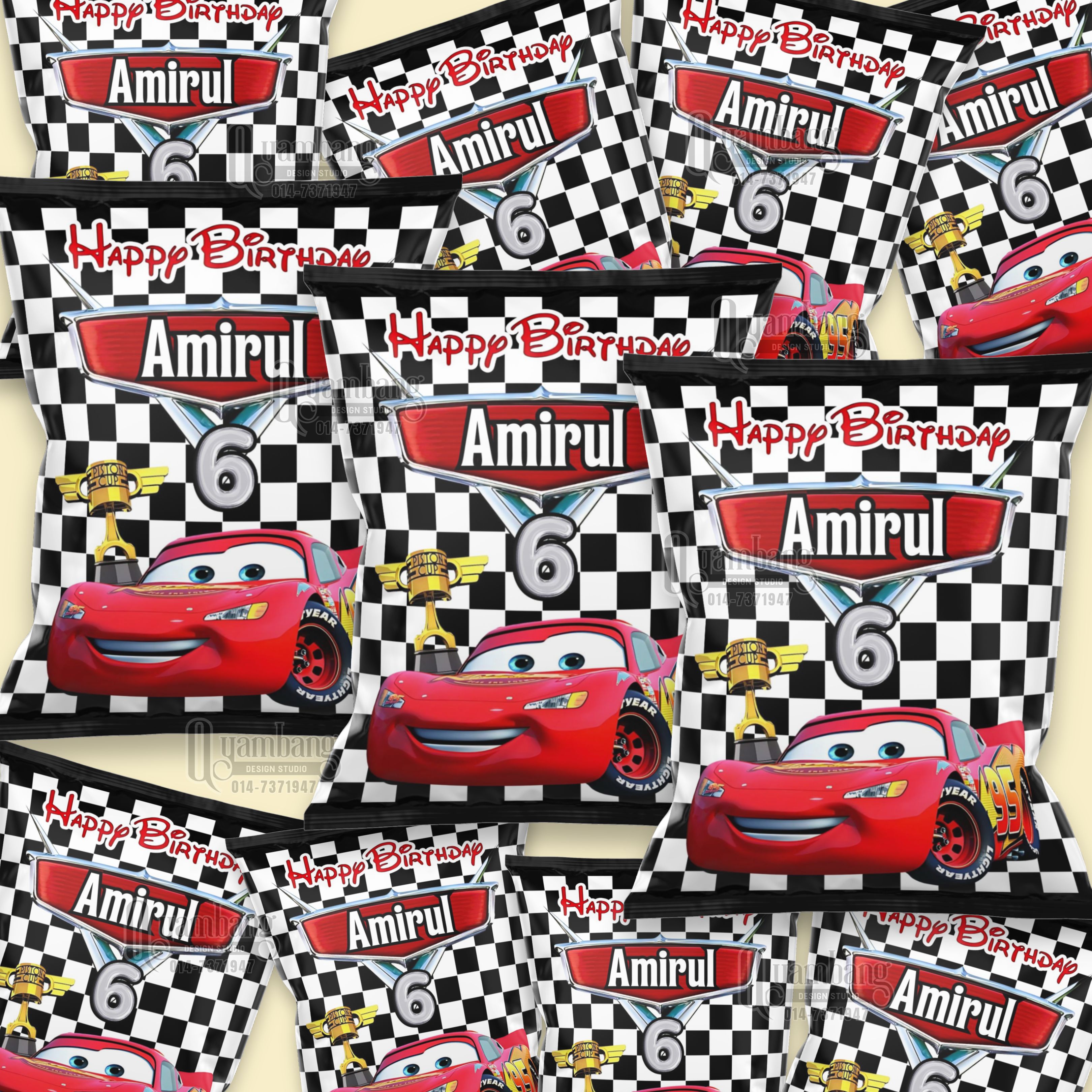 [SIAP 2 HARI] CHIPS BAG CARS / PARTY BAG - 1 PACK (10pcs) - Glossy A5 ...