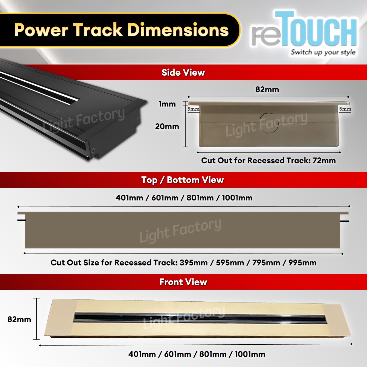 🔥SIRIM🔥 RETOUCH Power Track 32A Power Line Power Rail Power Track ...