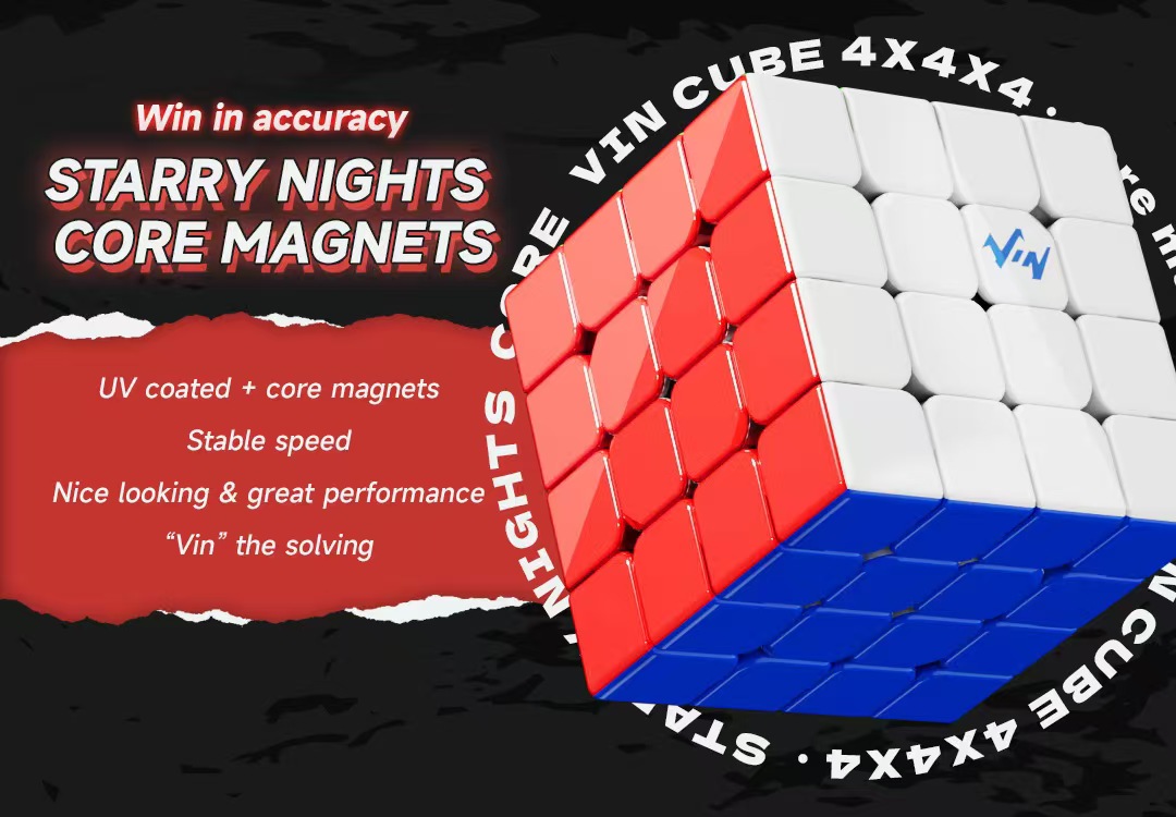 [JPEARLY] Vincube Vin Cube 4x4 Vin4 | Core Magnets UV Coated | Upgraded version of MGC 4x4 ...