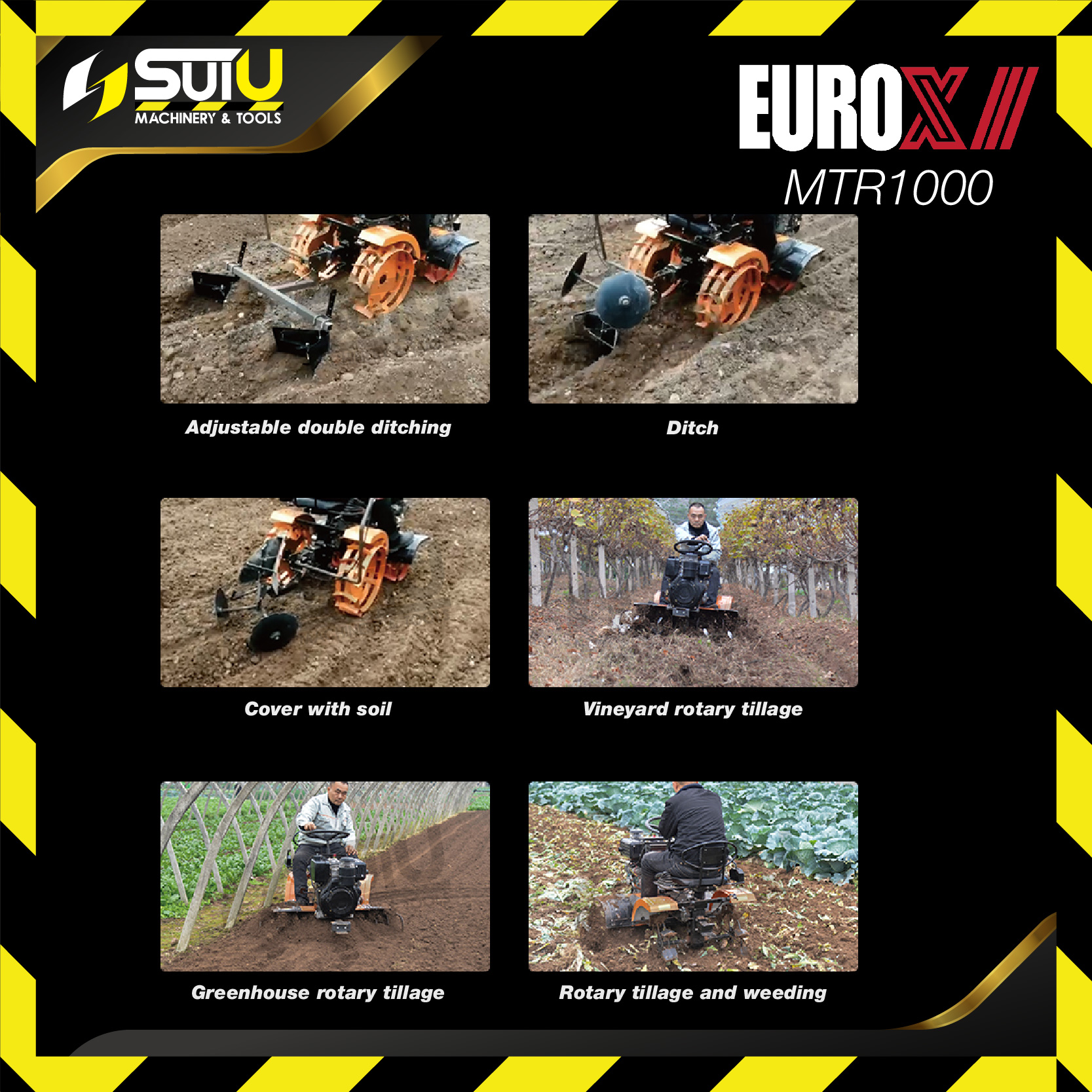 [NEW ARRIVAL] EUROX MTR1000 11HP 456CC Diesel Mini Tractor 7.5kW ...