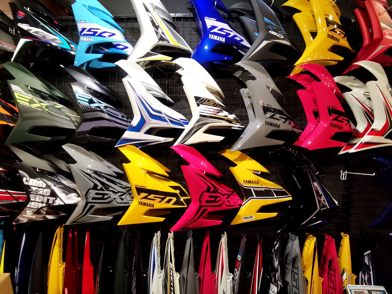 Body Cover Set Rapido NVX V2 Yamaha Aerox-155 Batik Edition Blue Red ...